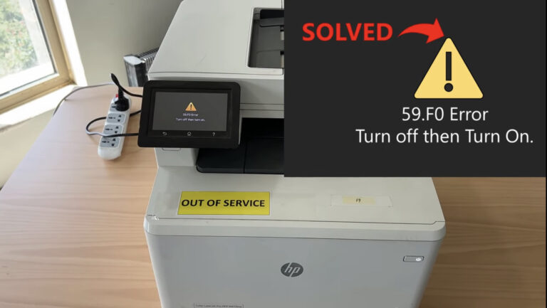 Resolving Error 59.F0 On HP LaserJet Printers - Tonercom