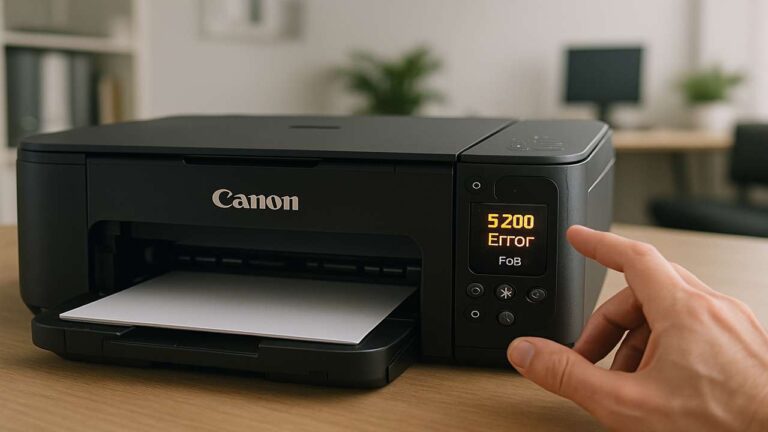 Canon 5200 Error Fix — Printhead Cooldown & Flush