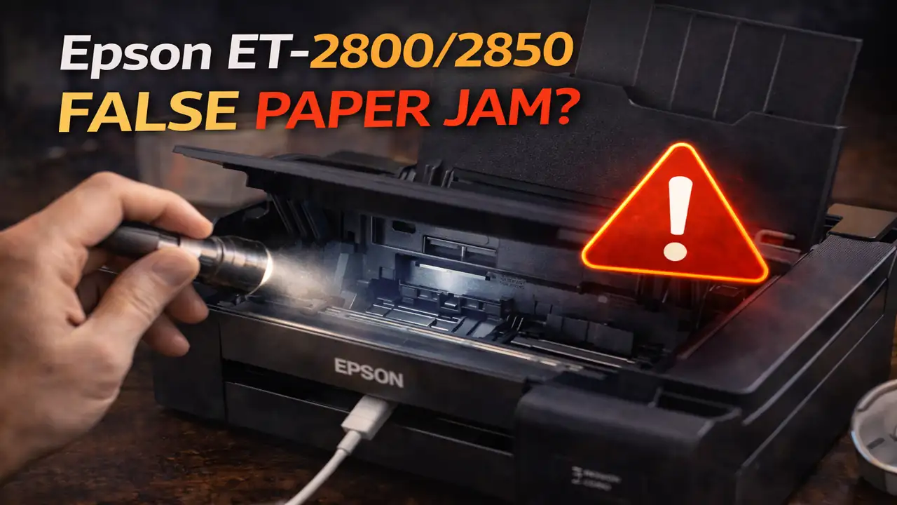 Epson ET-2800/2850 False Paper Jam? What To Check